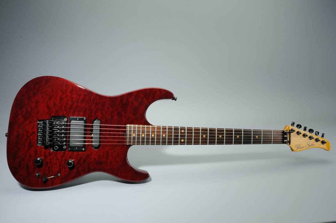 Pensa-Suhr 1990 Flat Top Strat Translucent Wine Red